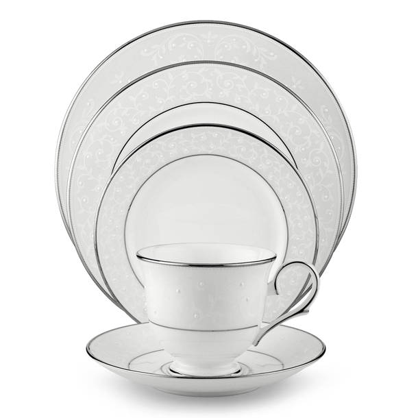 Lenox Federal Platinum Bone China 5 Piece Place Setting Service For 1